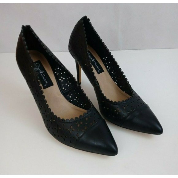 David Aaron | Shoes | New David Aaron Lauper Black Floral Cut Out ...